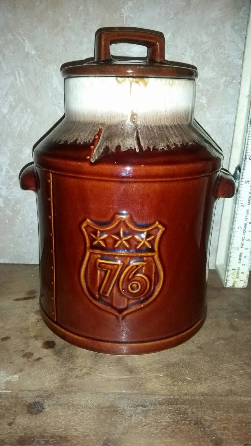 VTG Hall 1776 Brown Drip Cookie Jar - Etsy