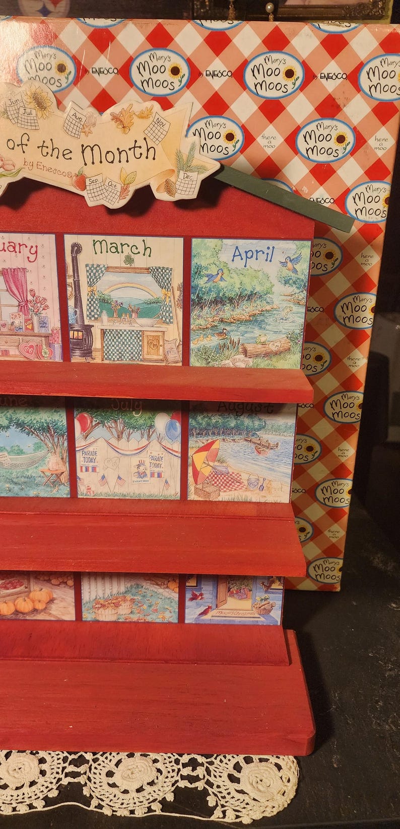 Mary's Moo Moos Moo of the Month Display by Enesco - Etsy