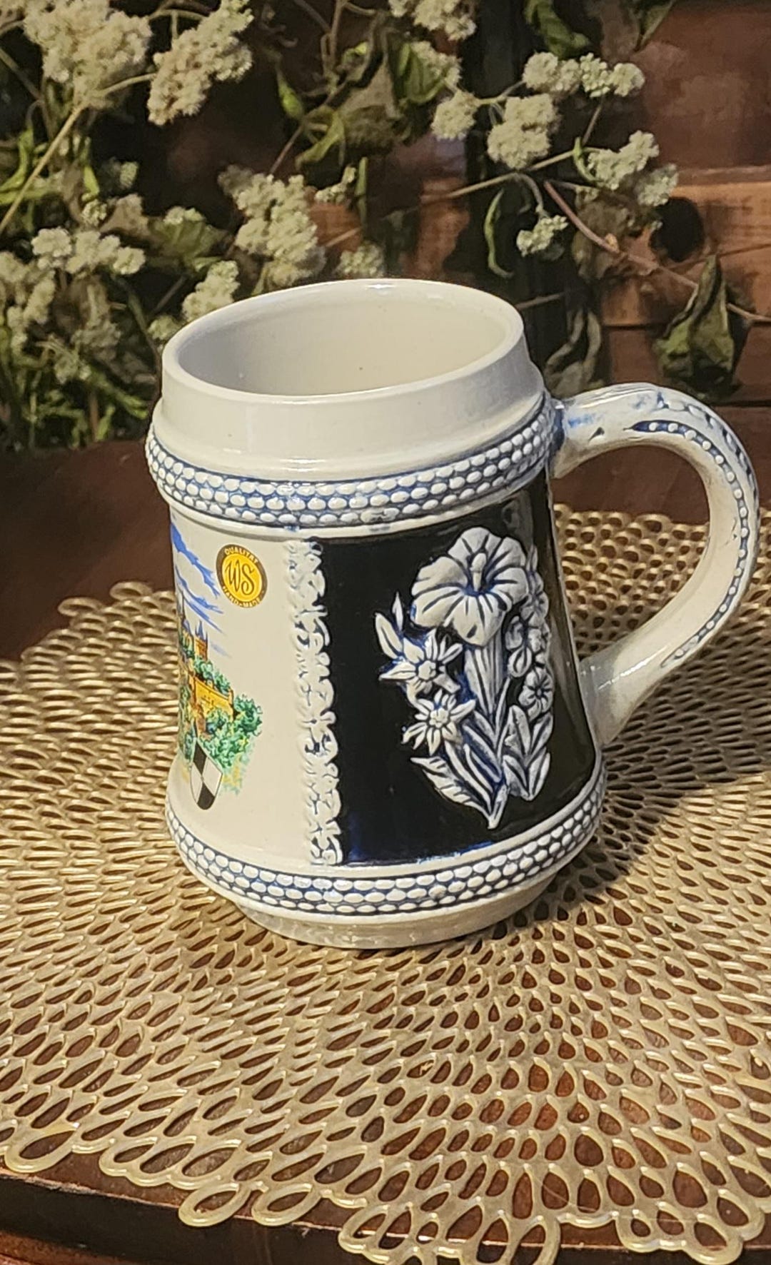 Burg Hoheuzollern Castle Germany Qualitat WS Hand-made Beer Stein With ...