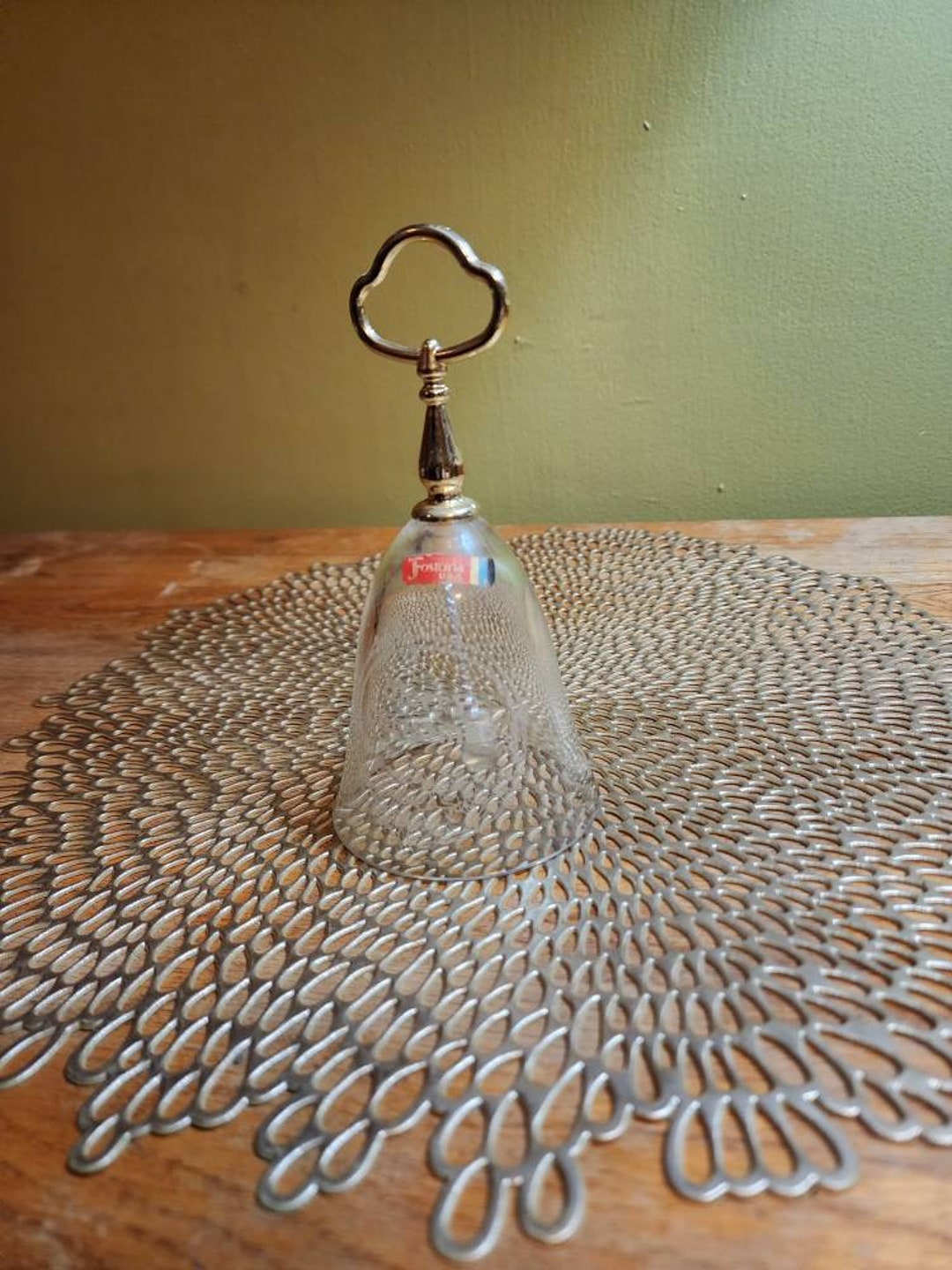 Fostoria Merry Christmas Bell Vintage - Etsy