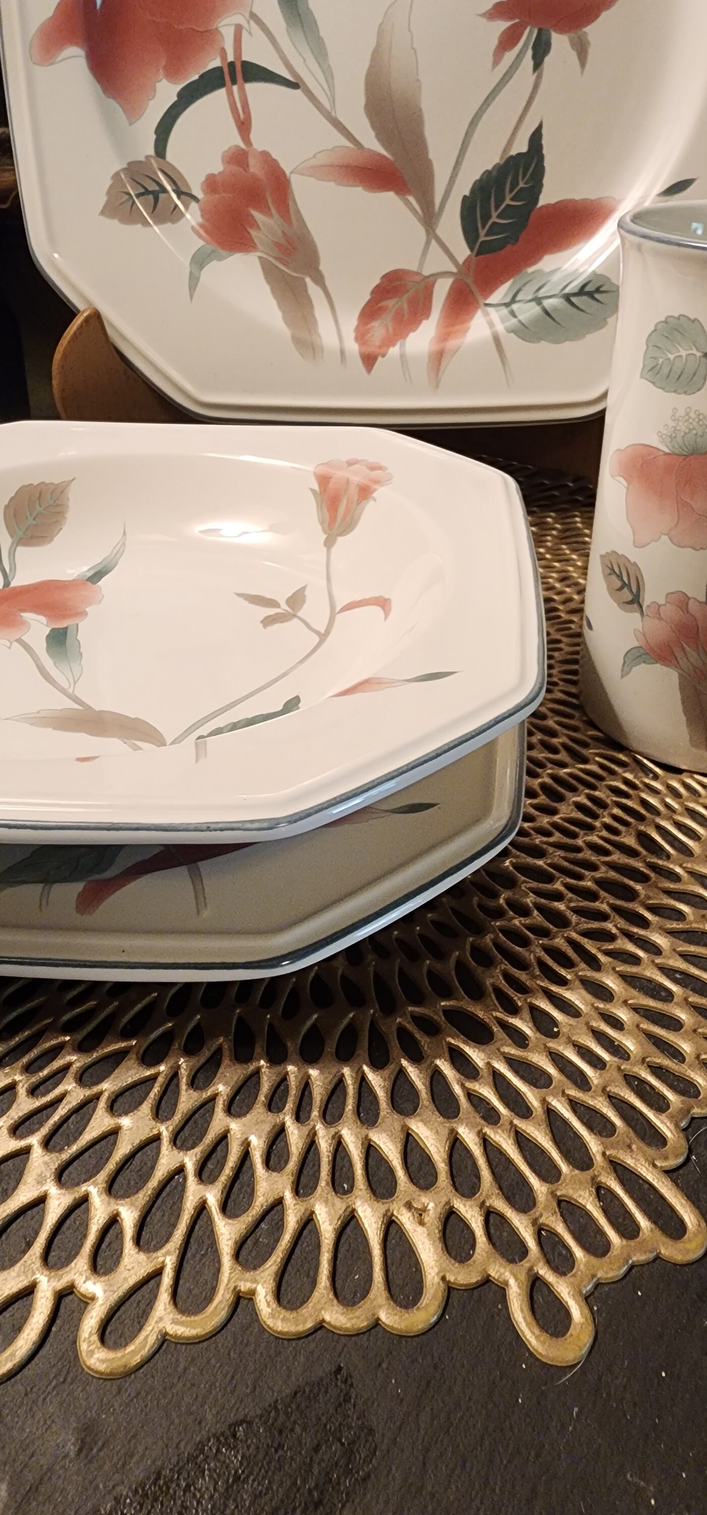 Mikasa Continental Silk Flower 4 Piece Place Setting - Etsy