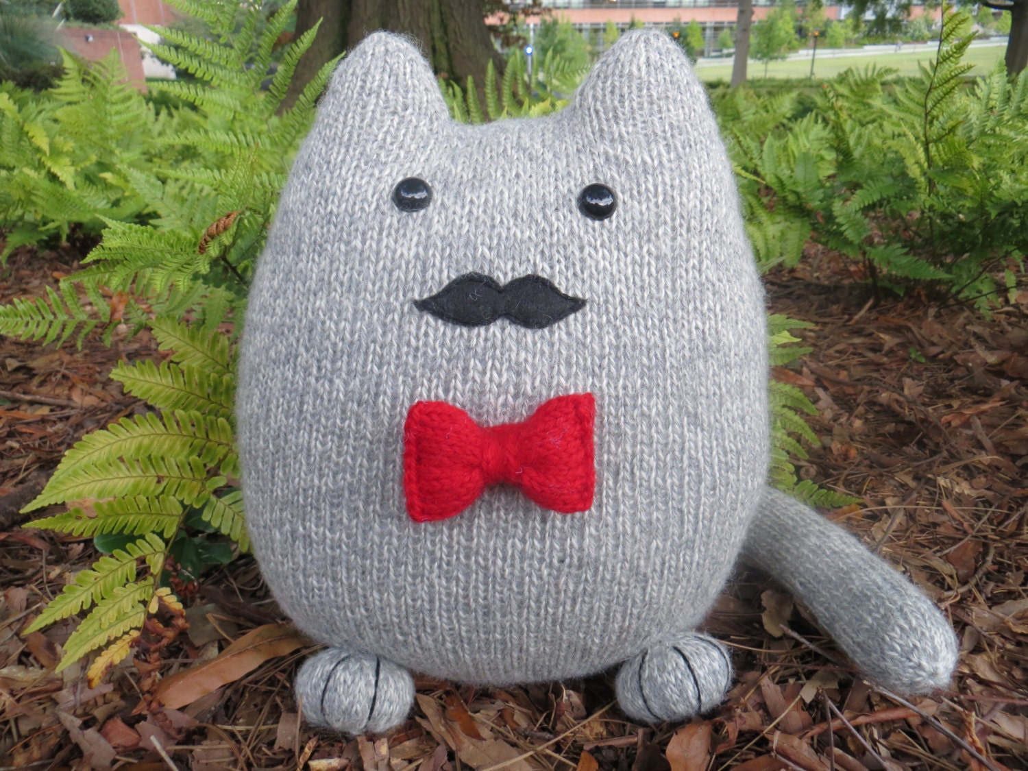 Irving the Dashing Gentlecat Wool Plush Toy - Etsy