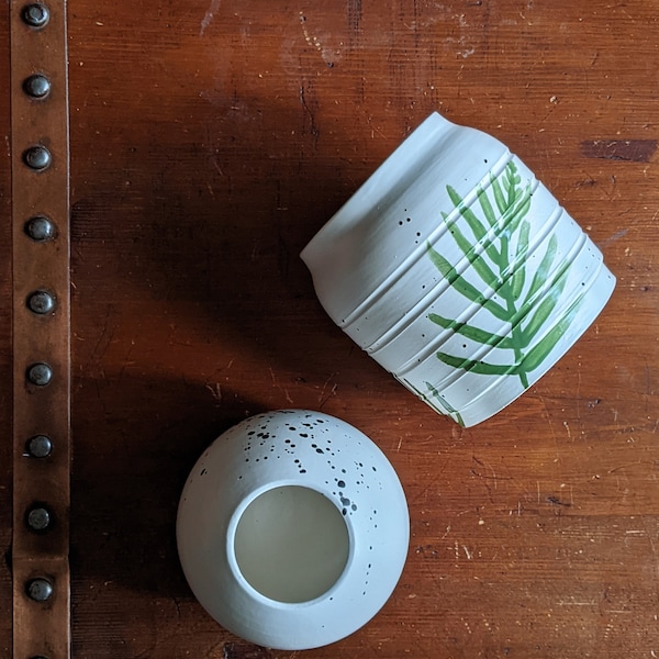 Handmade Pottery Flower Vase - Etsy