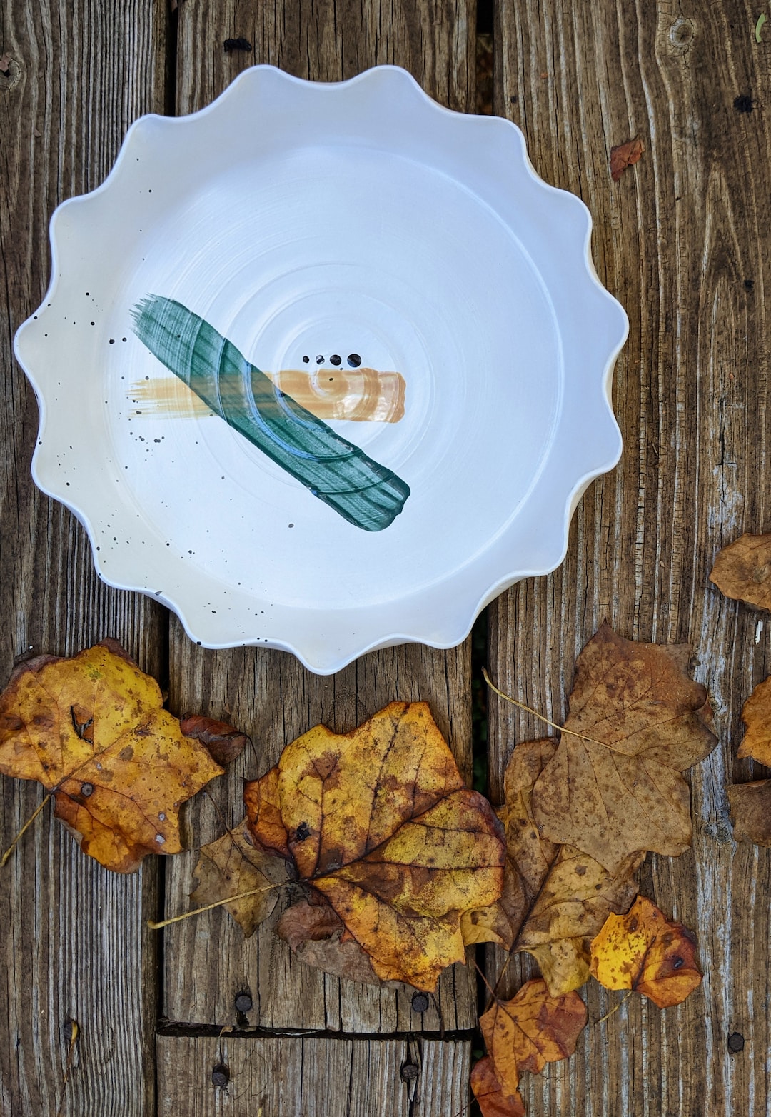 Handmade Pottery Pie Plate - Etsy