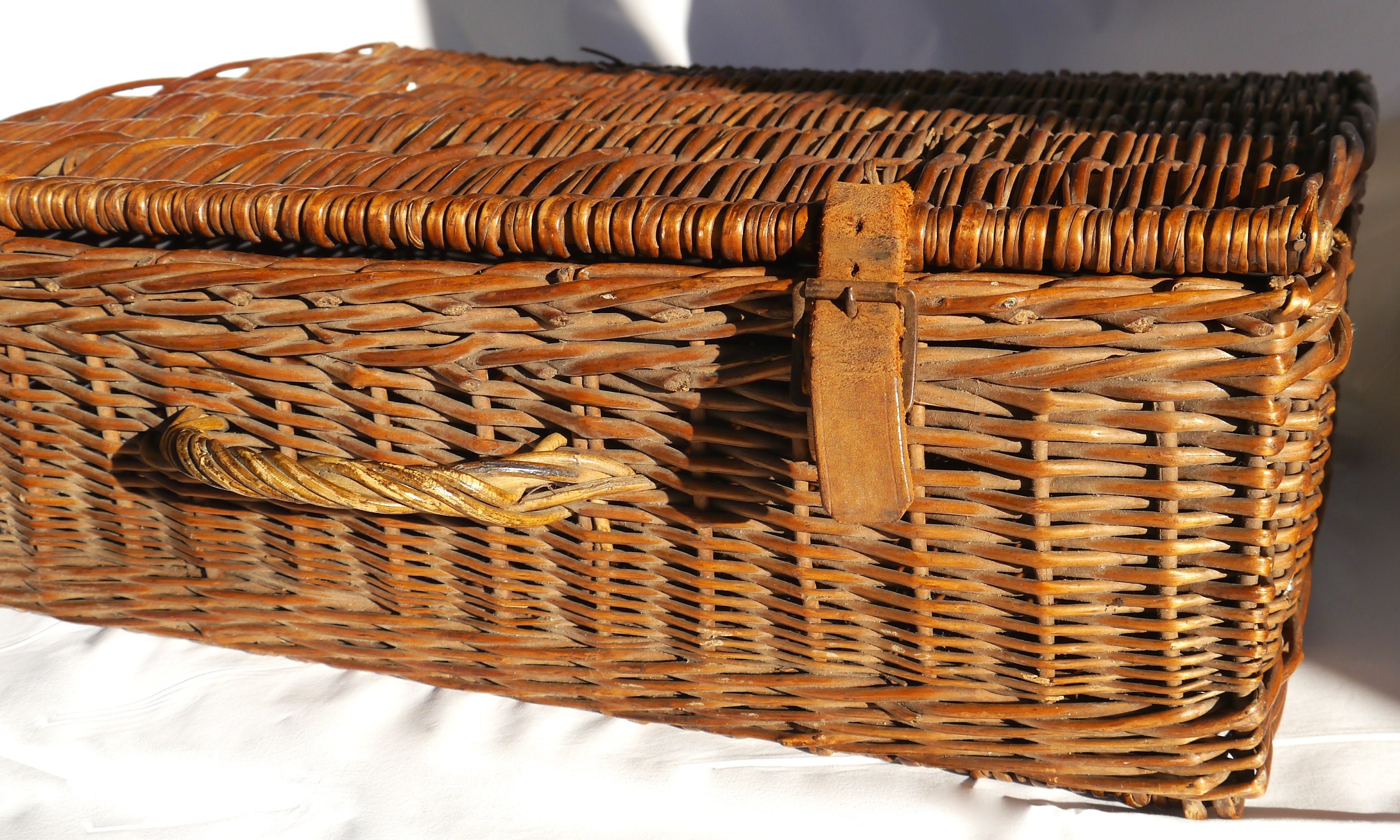 Vintage Wicker Picnic Basket, Wicker Picnic Hamper - Etsy