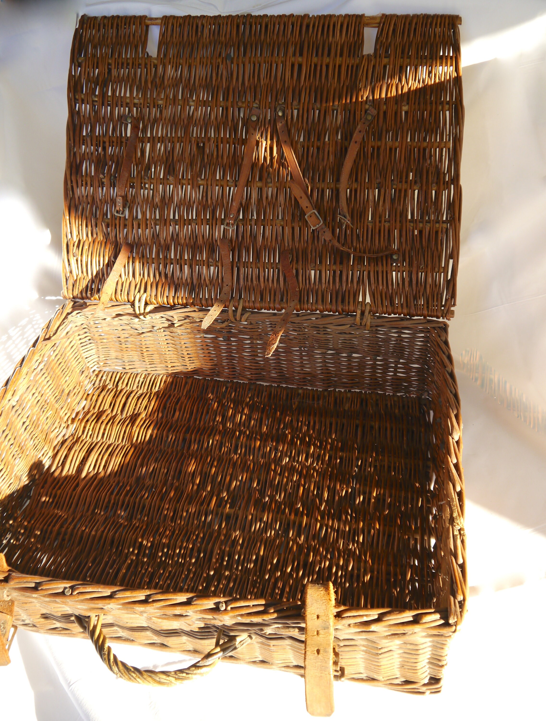 Vintage Wicker Picnic Basket Wicker Picnic Hamper - Etsy
