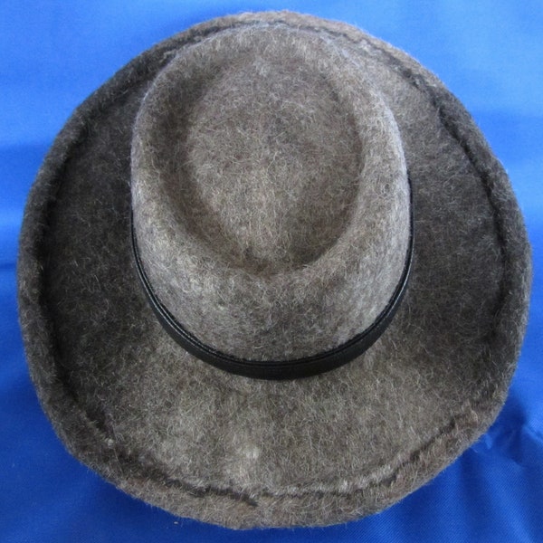 Felt Roll Brim Hat - Etsy