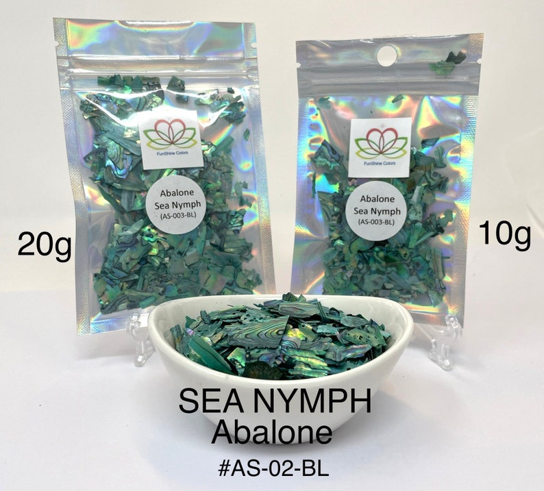 10g or 20g sea Nymph Abalone Shell Pieces Ultra-thin - Etsy