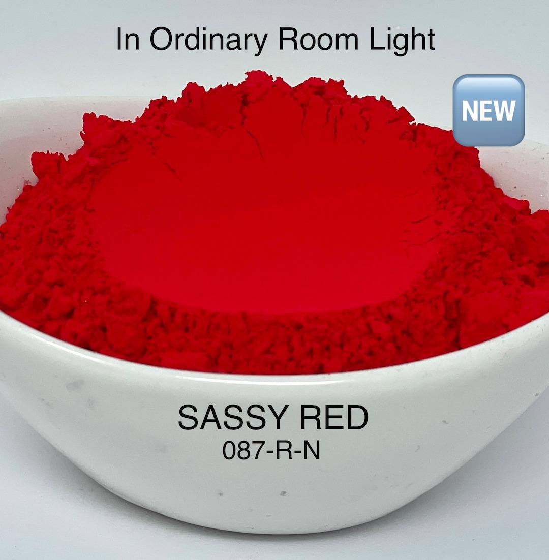Funshine Colors "sassy Red" Matte NEON Mica Pigment Powder (10g, 20g ...