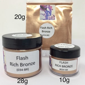 Funshine Colors "flash RICH Bronze" Mica Pigment Powder (10g, 20g, 28g ...