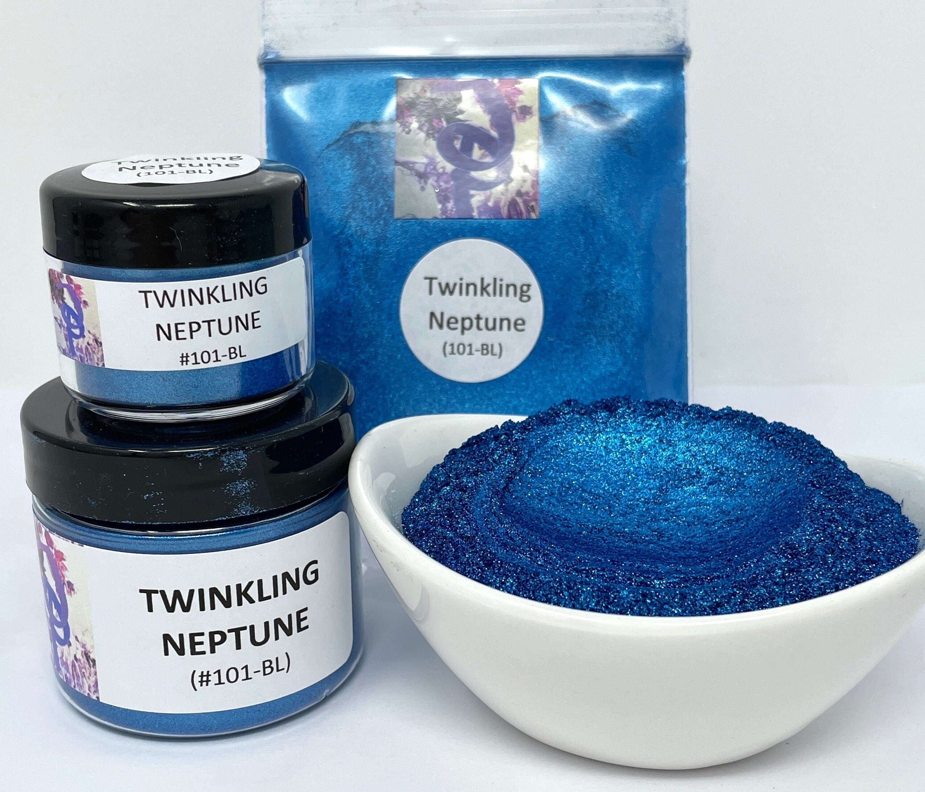 Funshine Colors "twinkling Neptune" Mica/metallic Mica Pigment Powder ...