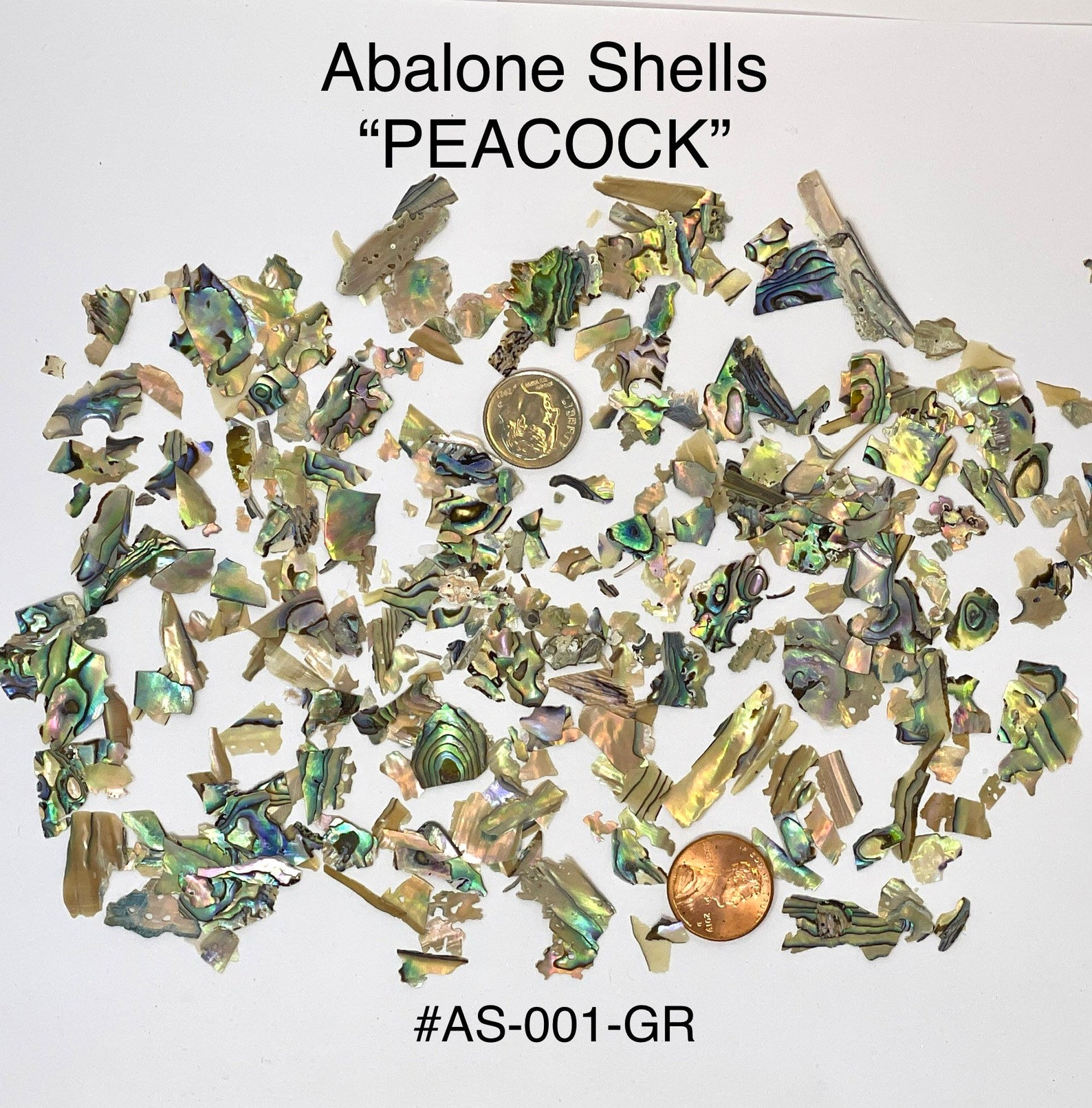 10g or 20g “peacock" Abalone Shell Pieces, Ultra-thin Slices From ...