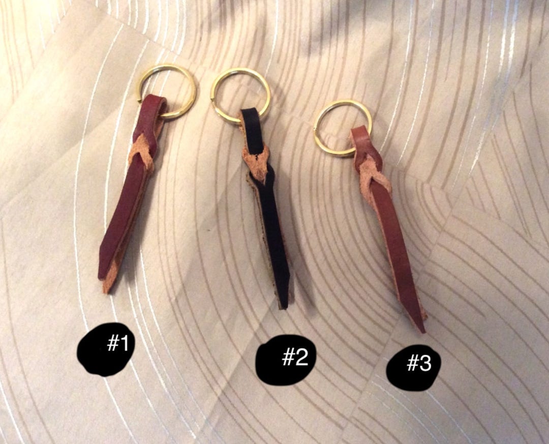 Leather Key Fob, Leather Key Chain, Genuine Leather KEYFOB, Genuine ...
