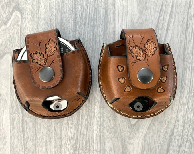 Snuff Can Case, Metal Belt Clip on Snuff Case,leather Snuff Holder ...