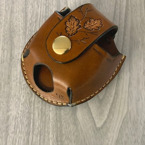Snuff Can Holder, Leather Snuff Can Holder, Snuff Holder Hangs on Belt ...