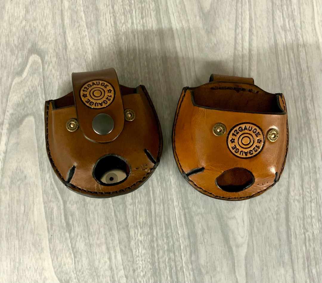 12-gauge Snuff Case,w/belt Clip,bullet,snuff Can Holster,leather Snuff ...