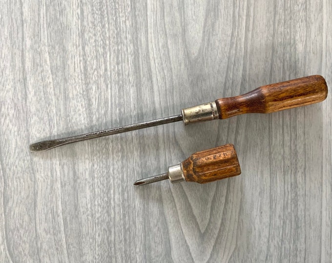 Stanley Phillips Screwdriver Stubby Short Wood Handle,no.2711, & United ...