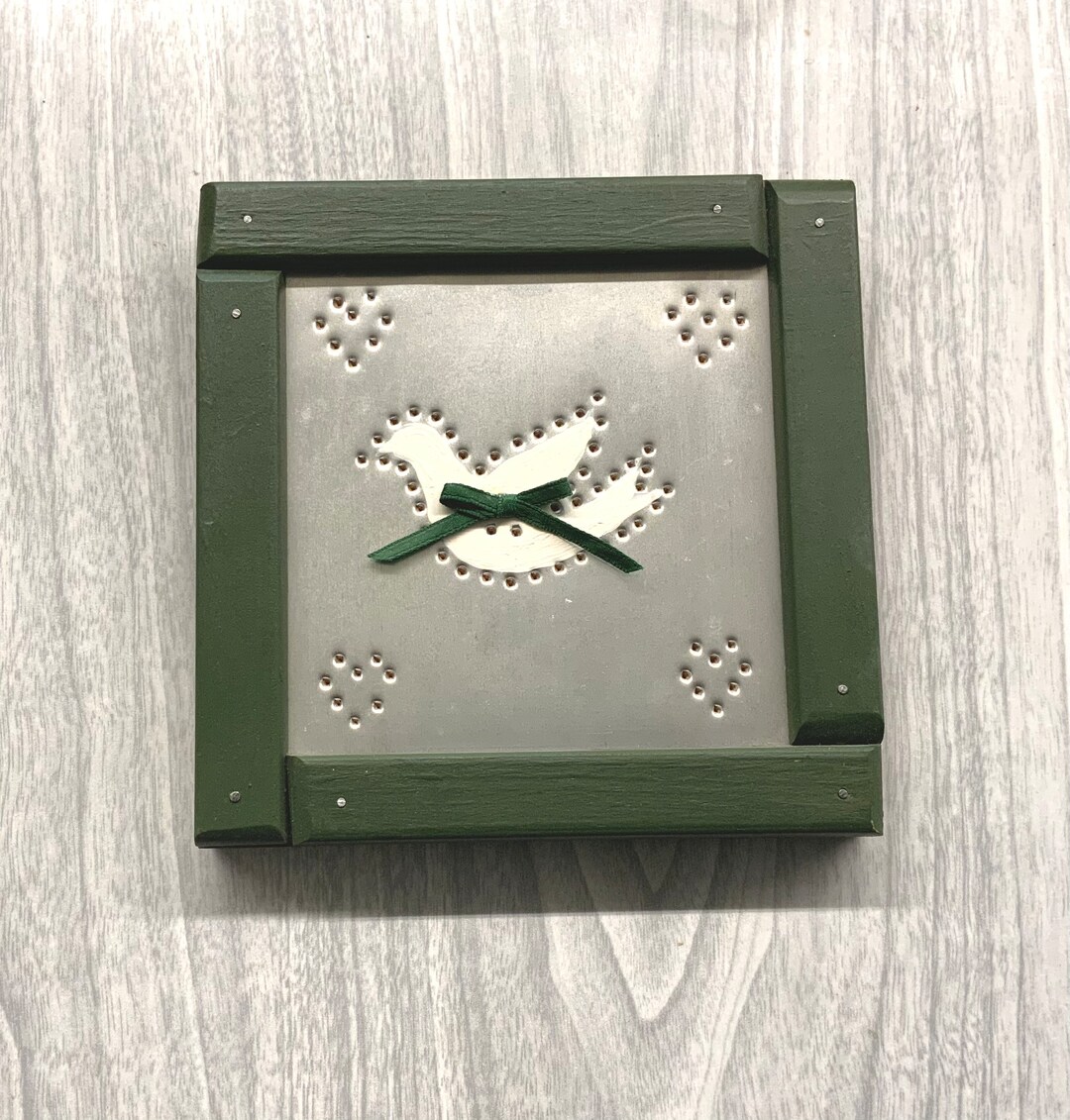 Tin Art, Punched Tin Art, Pierced Tin Art, Dove, Punched Tin Dove in ...