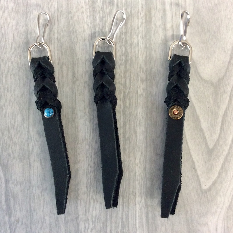 Leather Zipper Pull - Etsy