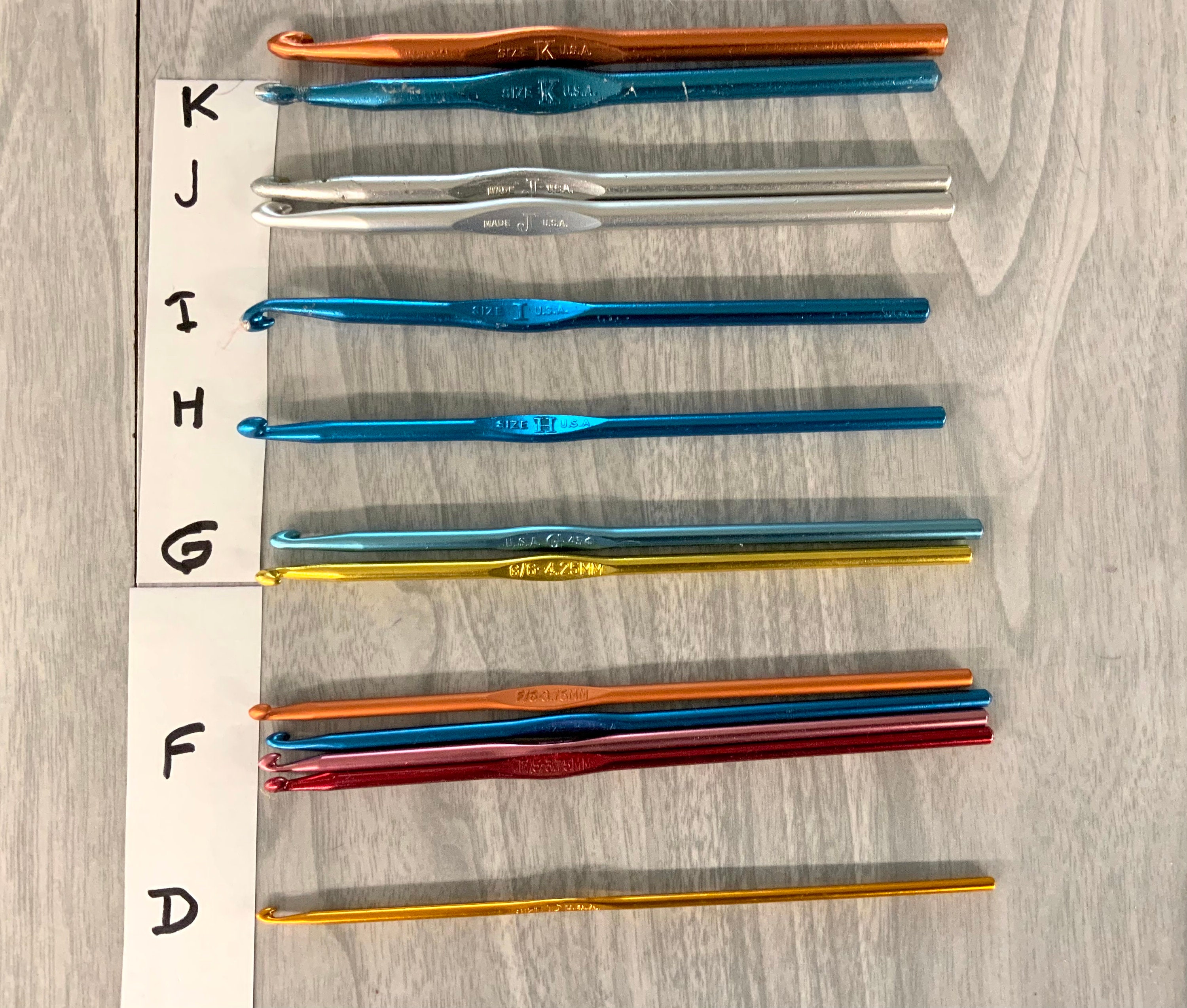 Colored BOYE Crochet Hook, Sold Singularly, Different Sizes Hooks ...