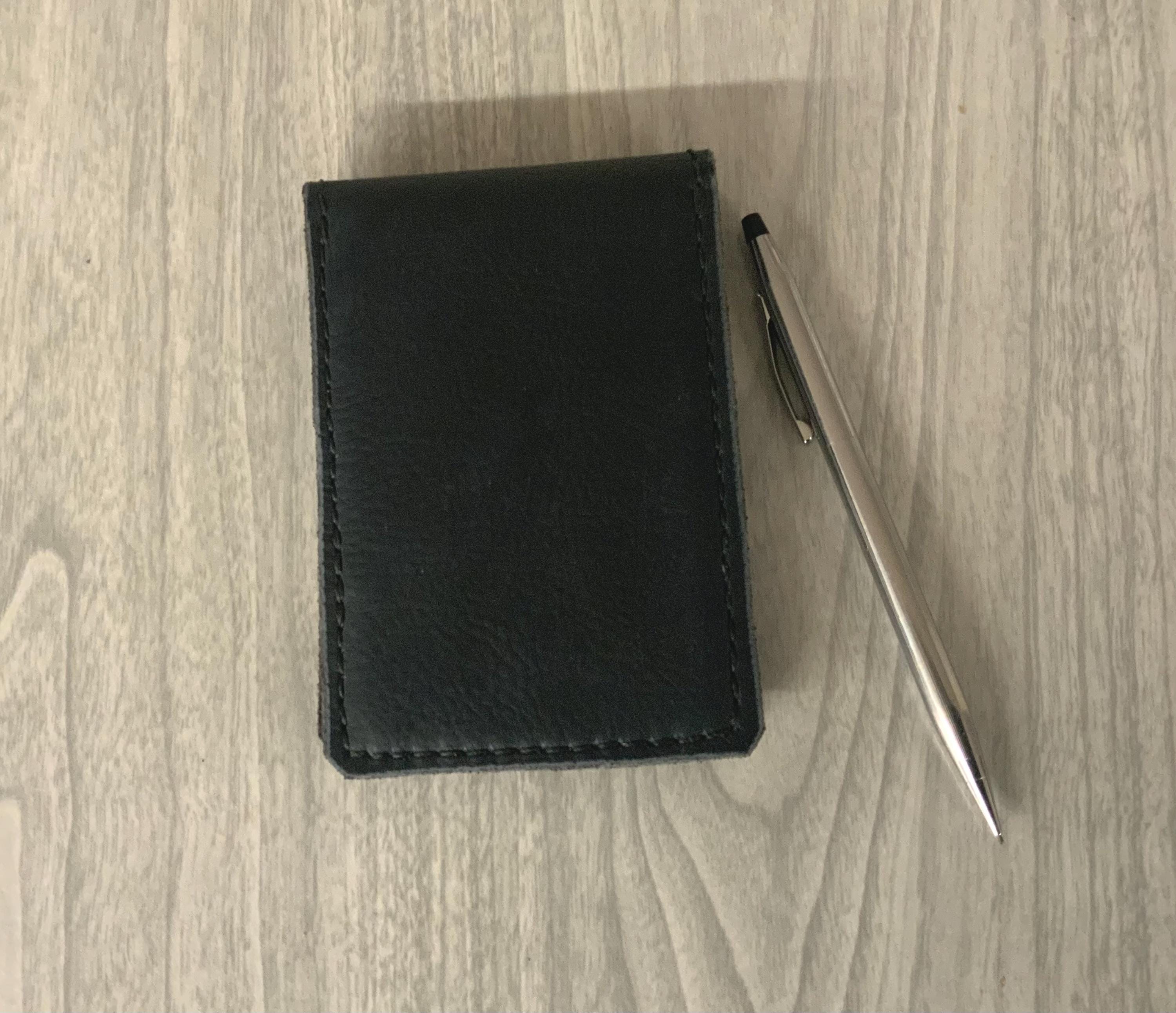 Field Notebook Cover, Leather Flip Note Pad Cover, Small Memo Book ...