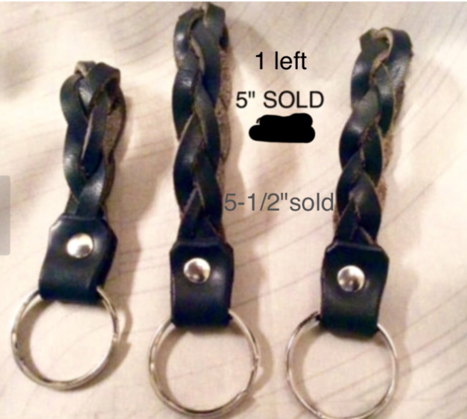 Braided Leather Key Fob Braided Leather Key Chain Latigo - Etsy