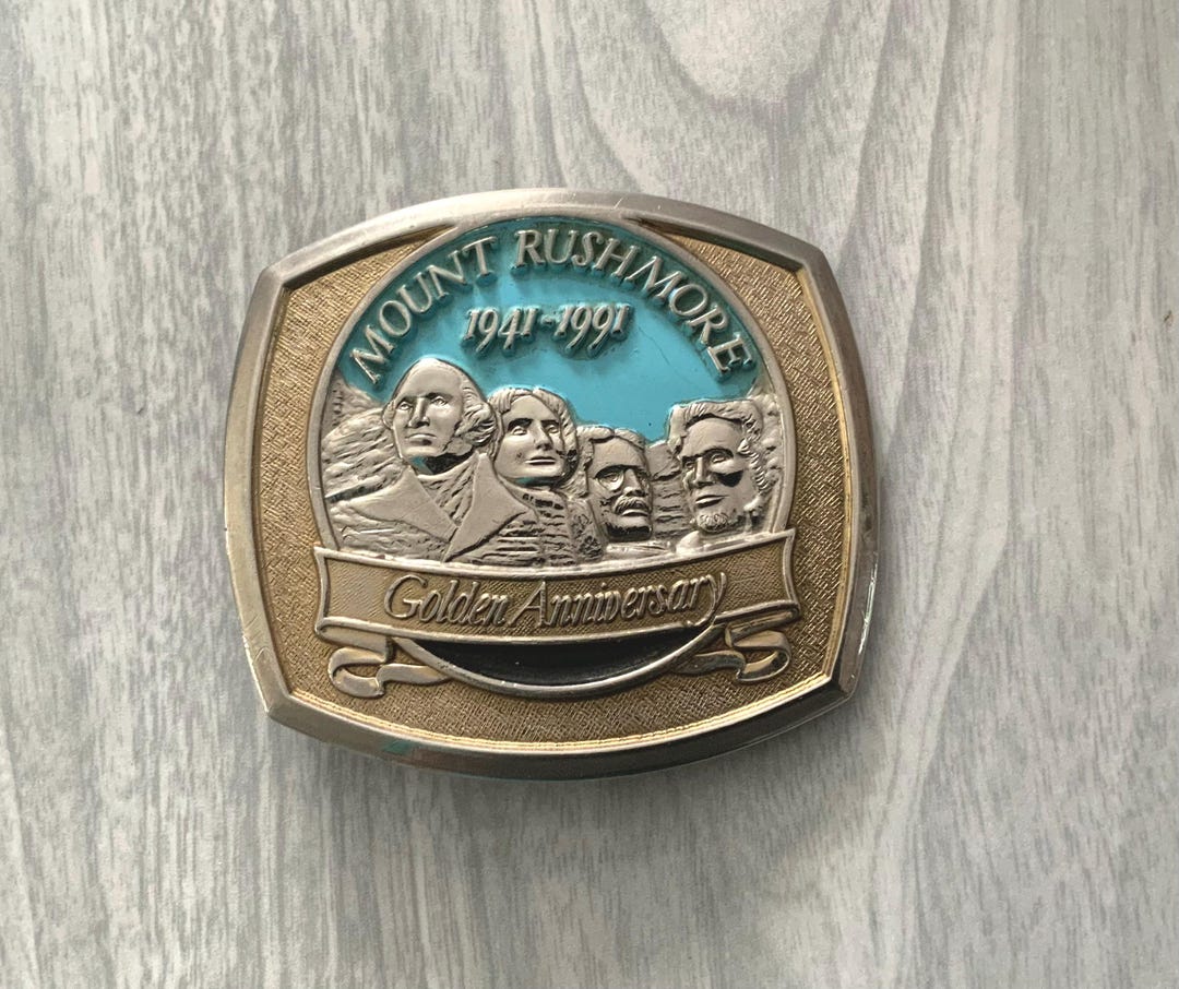 Mount Rushmore Limited Edition Belt Buckle, Vintage Buckle, 1941-1991 ...
