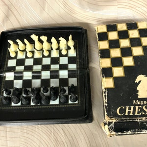 Mini Magnetic Chess Set, Travel Chess Set, Original Cardboard Box for ...