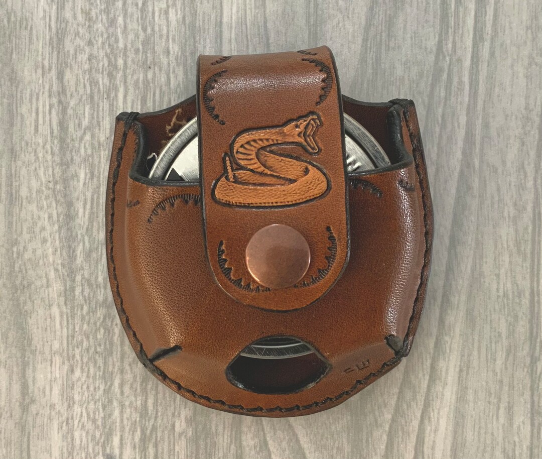 Snake Snuff Case,snuff Can Holder,leather Snuff Can Holder,snuff Holder ...