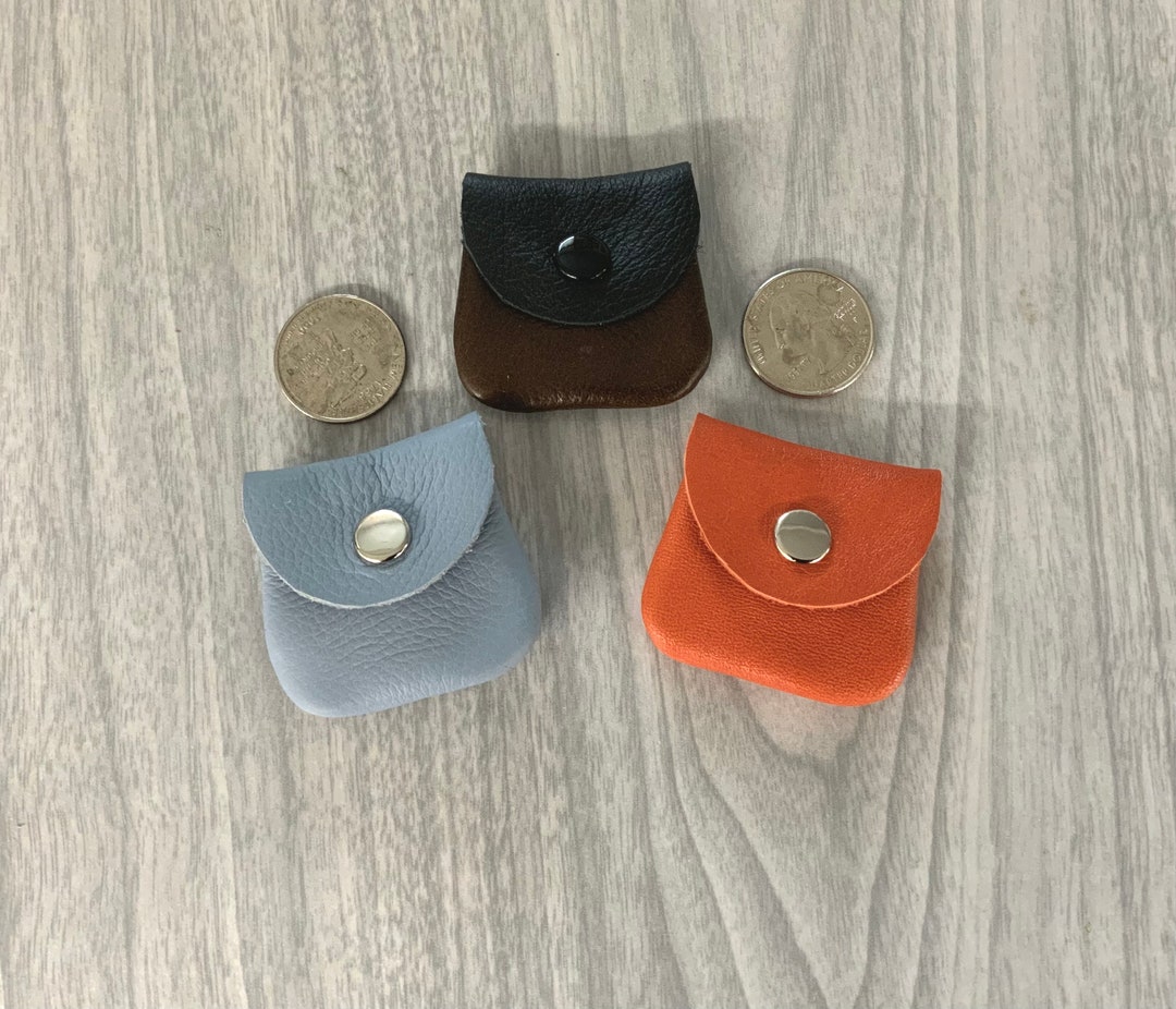 Tiny Coin Purse, Small Coin Purse, Orange, Blue, Brown Coin Purses ...