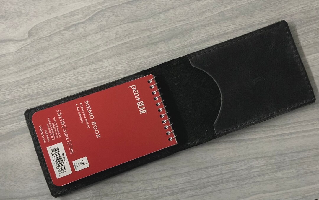 Leather Flip Note Pad Cover,small Memo Book Cover, Mini Note, 3x5 ...