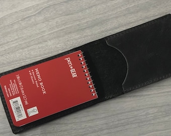 Leather Memo Pad Cover - Etsy
