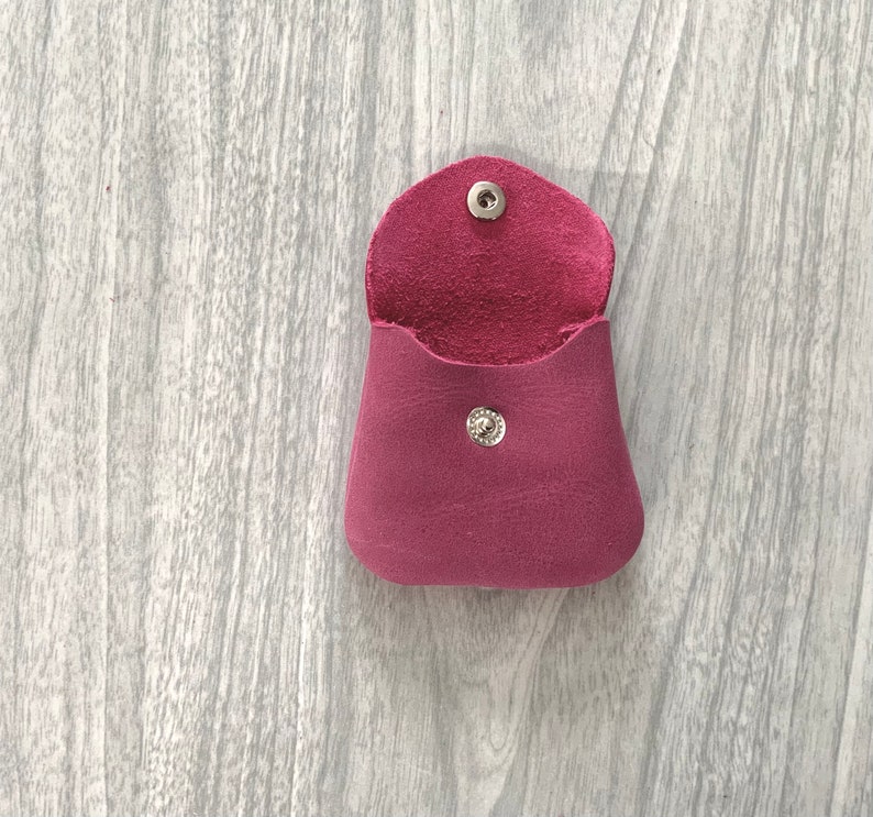 Pink Coin Purse, Small Coin Purse, Tiny Coin Purse, Leather Coin Purse ...