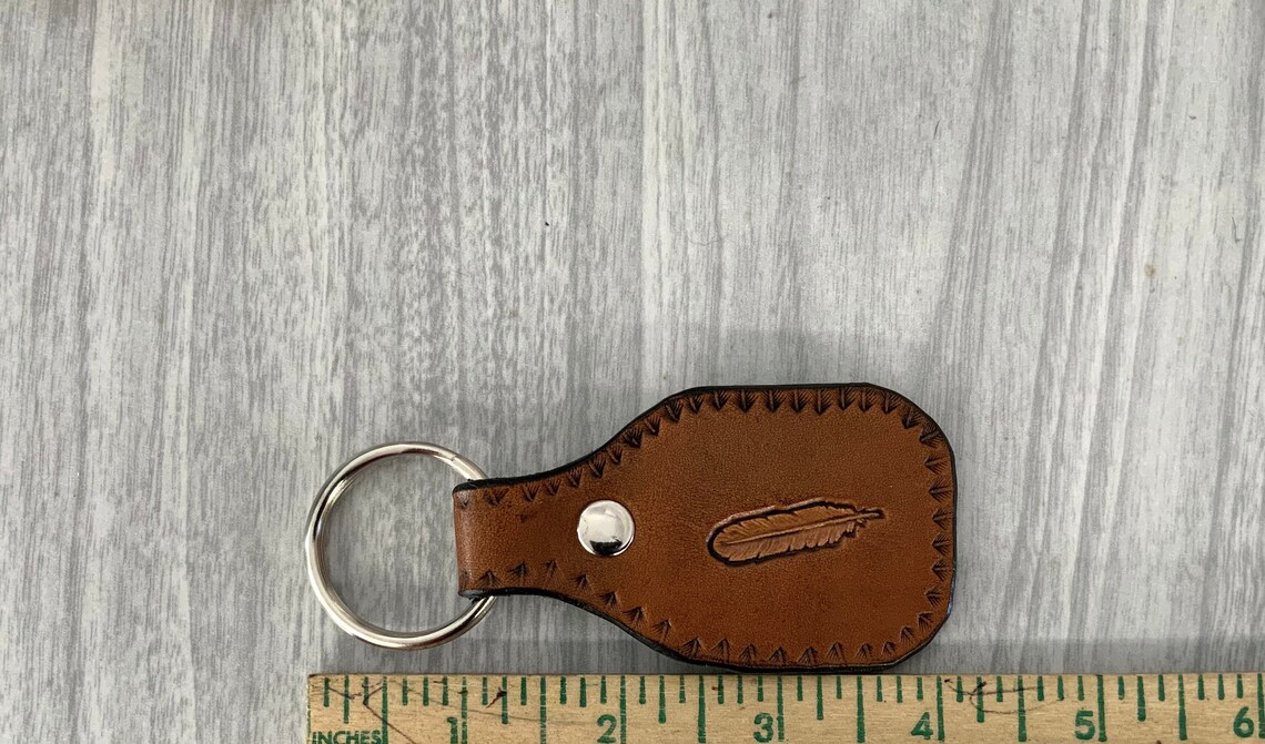 Feather Feather Key Fob Feather Key Chain Feather Key - Etsy