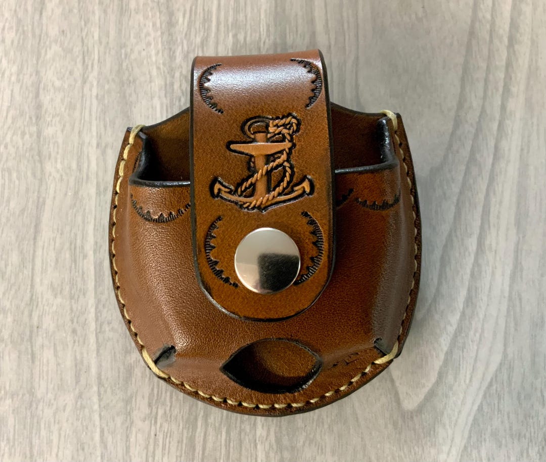Anchor Snuff Case, Snuff, Leather Snuff Can Holder,snuff Holder Hang on ...
