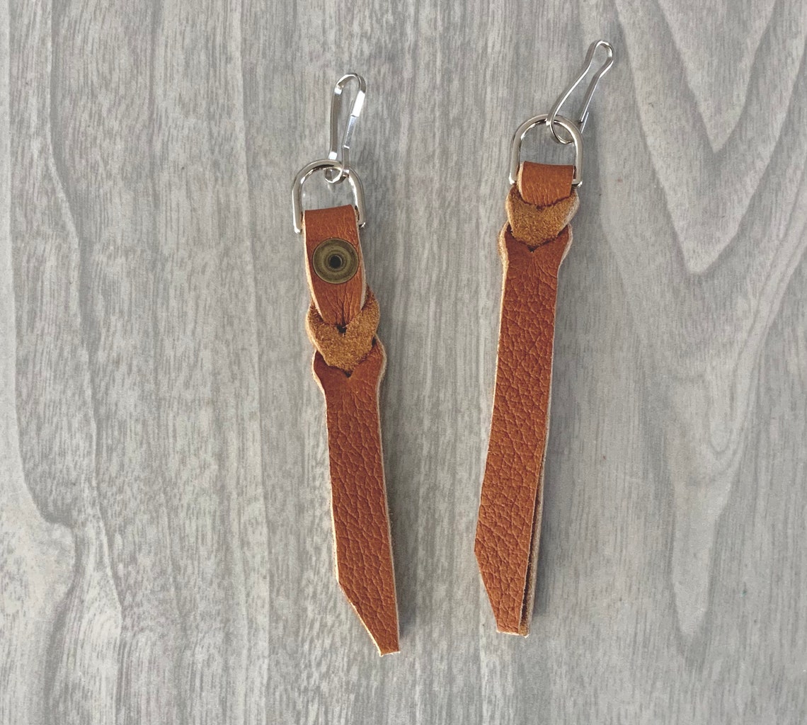 Zipper Pull Leather Zipper Pull Purse Zipper Pulls Coat | Etsy