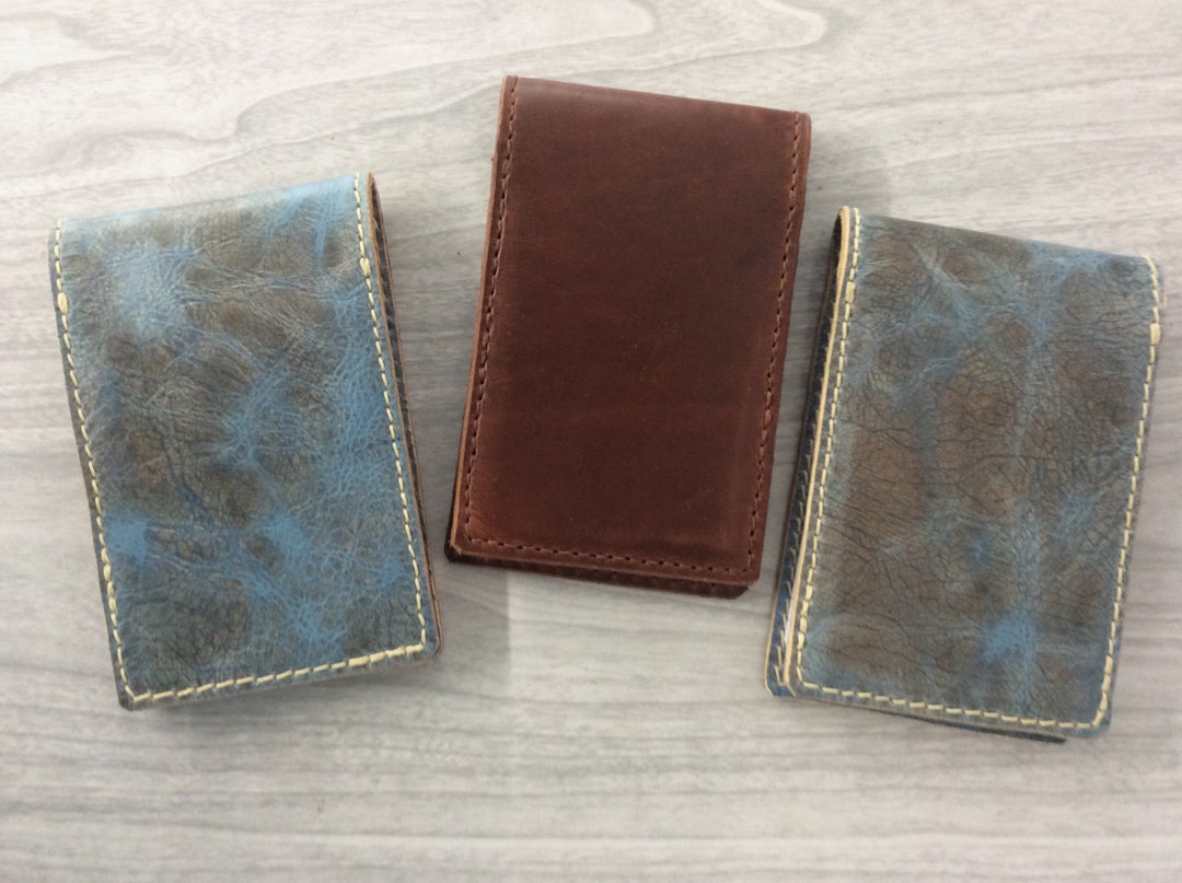 Leather Flip Note Pad Cover,small Memo Book Cover, Mini Note, 3”x5 ...