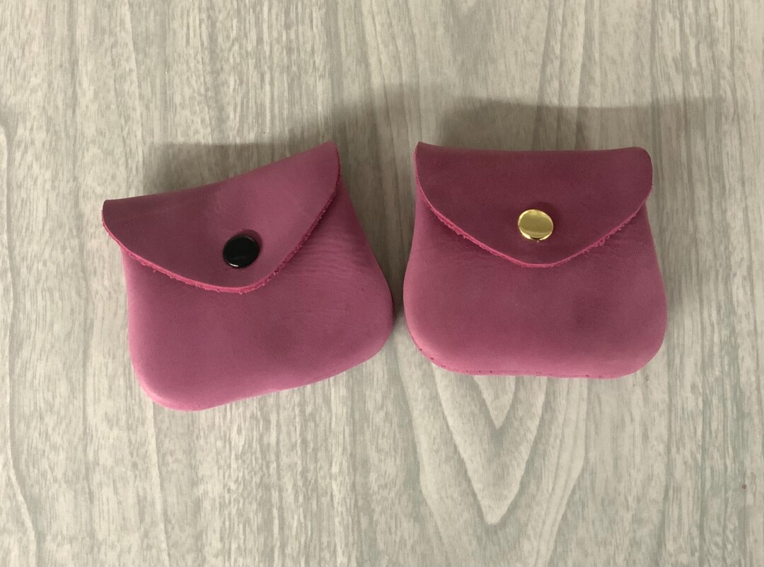 Pink Coin Purse, Small Coin Purse, Tiny Coin Purse, Leather Coin Purse ...