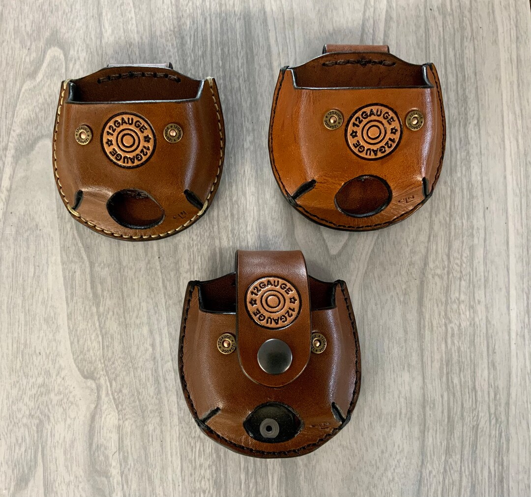12-gauge Snuff Case,w/belt Clip,bullet,snuff Can Holster,leather Snuff ...