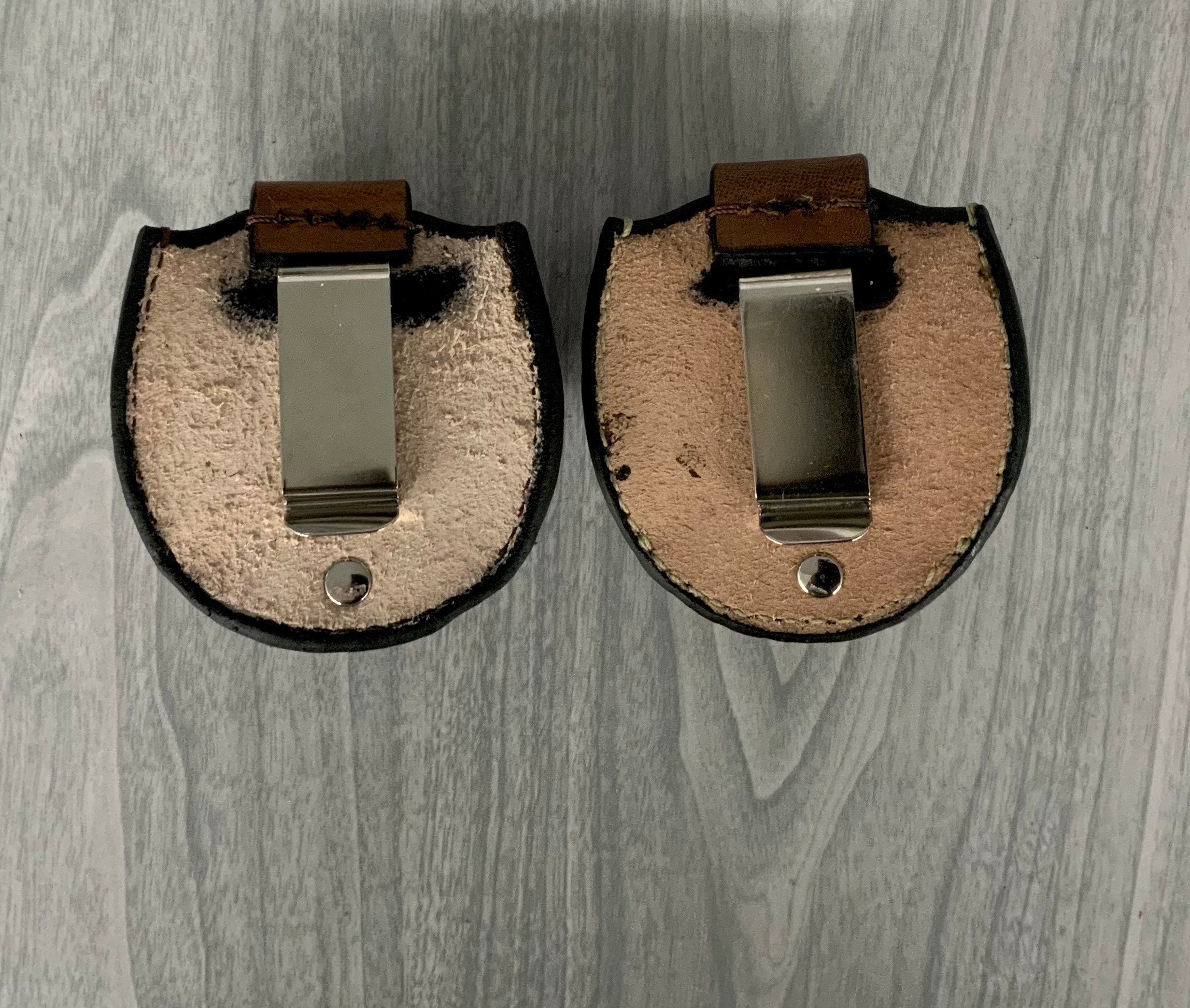 Clip on Wolf snuff caseSnuff can holster leather snuff can | Etsy