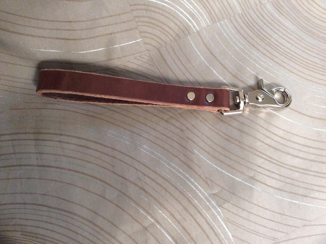 Wrist Strap Key Fob,9", Leather Key, Latigo Leather,swivel Snap ...