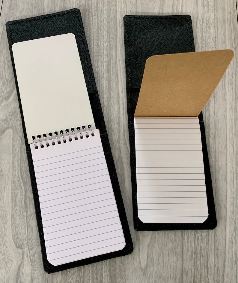 Leather Flip Note Pad Coversmall Memo Book Cover Mini Note - Etsy
