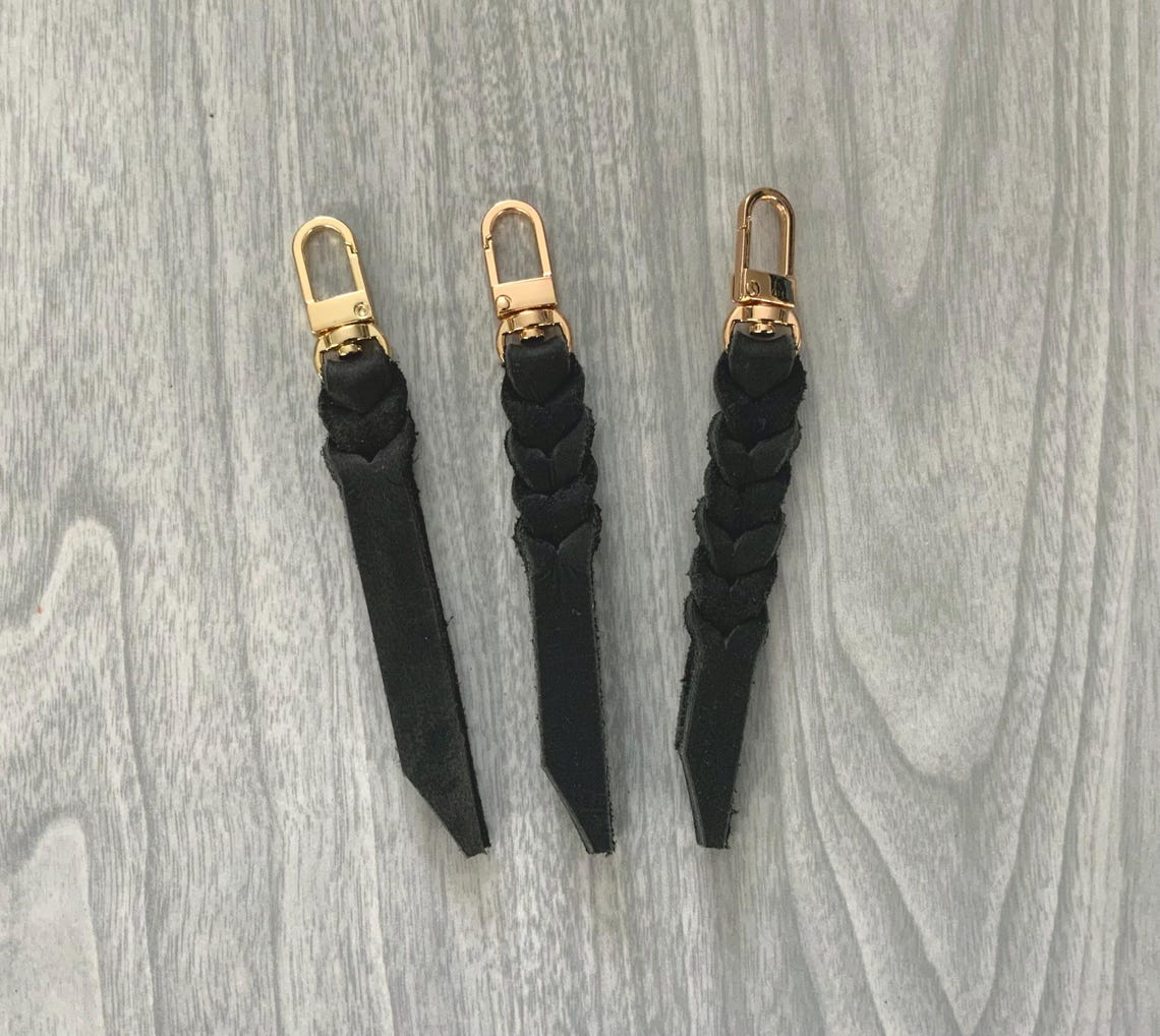 Leather Zipper Pull Zipper Pull With Lobster Clasp, Bag Charms, Purse ...