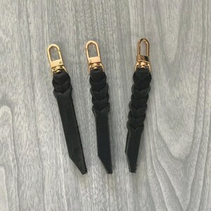 Leather Zipper Pull Zipper Pull With Lobster Clasp, Bag Charms, Purse ...