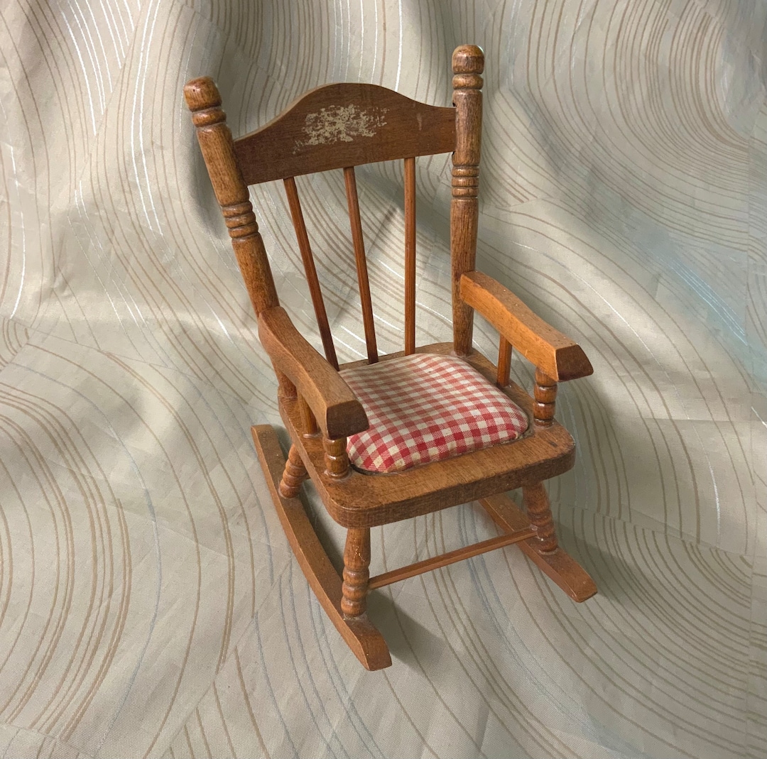 Miniature Rocking Chair Pin Cushion, Mini Rocking Chair, Pin Cushion ...