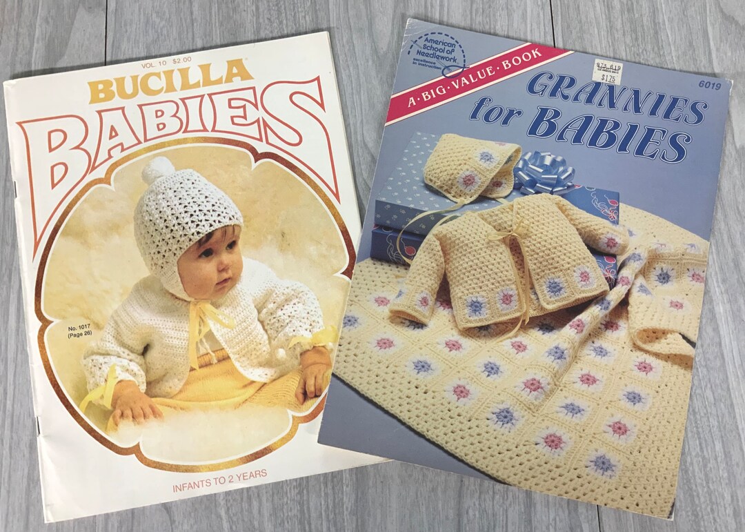 2 Crochet/knitting Booklets/patterns for One Price,crochet Patterns, Crochet Patterns for Babies ...