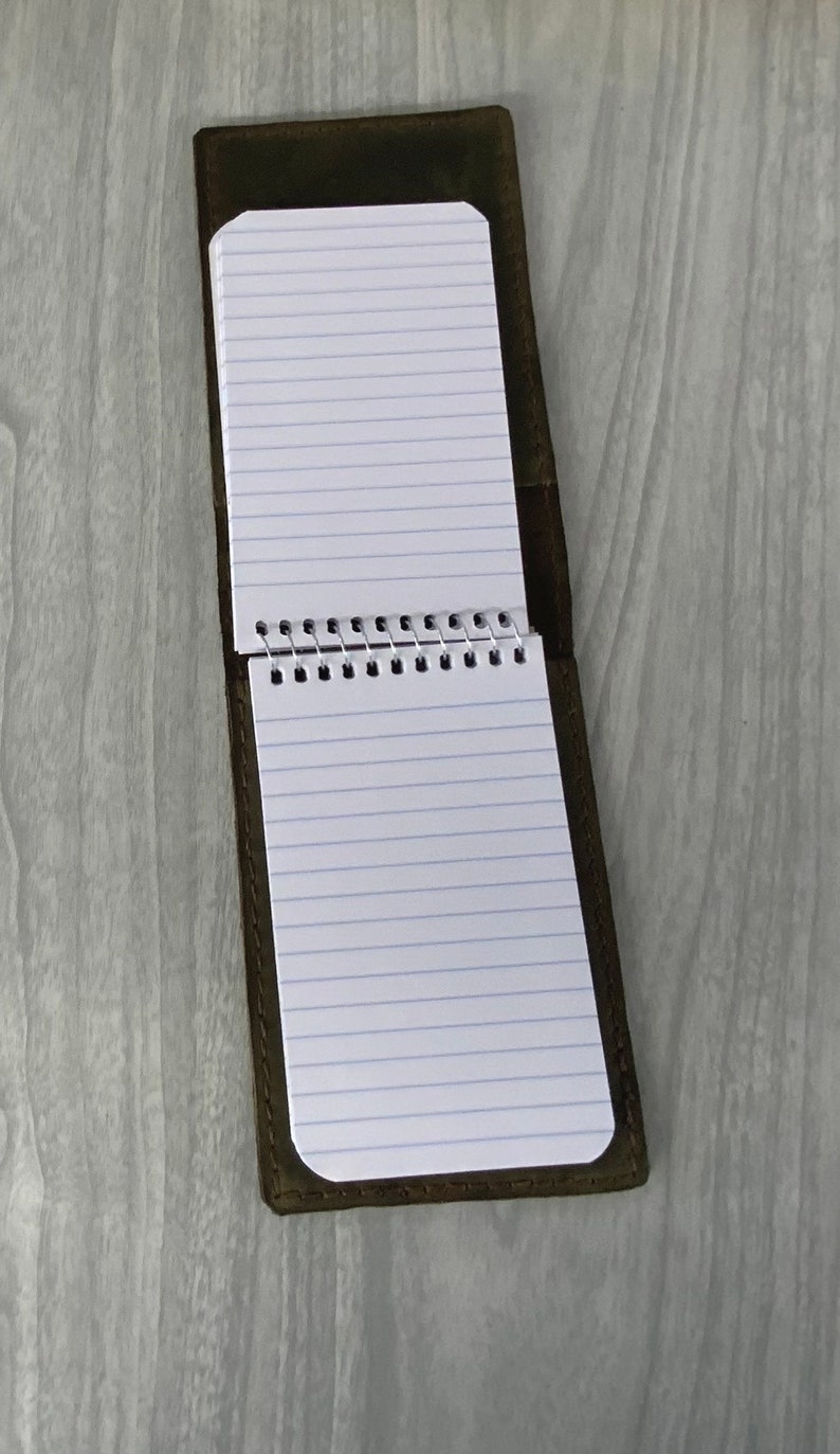 Leather Flip Note Pad Coversmall Memo Book Cover Mini Note - Etsy