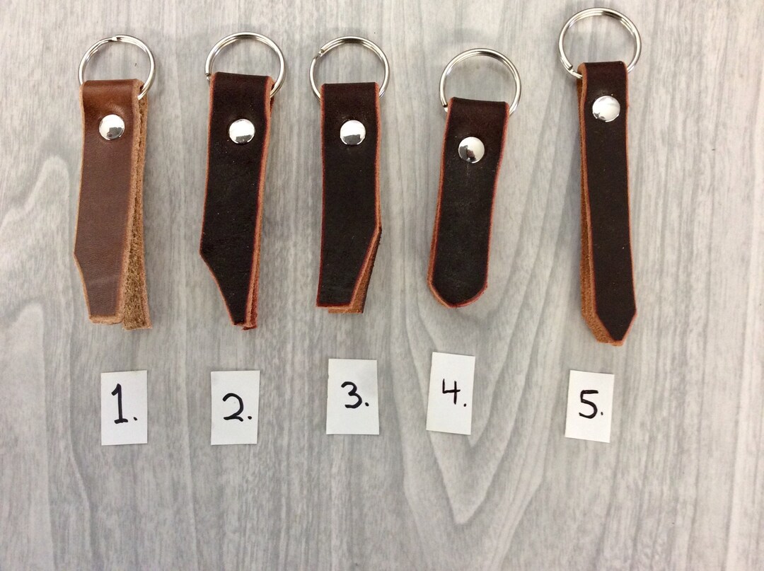 Leather Key Fob, Leather Key Chain, Genuine Leather KEYFOB, Genuine ...