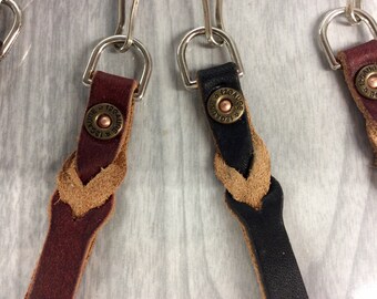 Leather zipper pull | Etsy