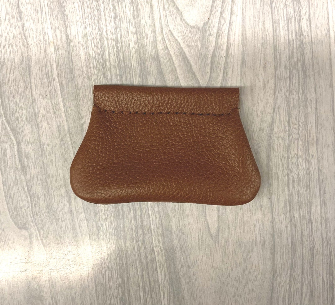 Brown Coin Purse,squeeze Coin Purse,leather Purse, Soft Purse,leather ...